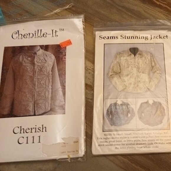 Chenille-It | Office | Sewing Patterns Lot 2 Jackets Uncut Chenilleit ...